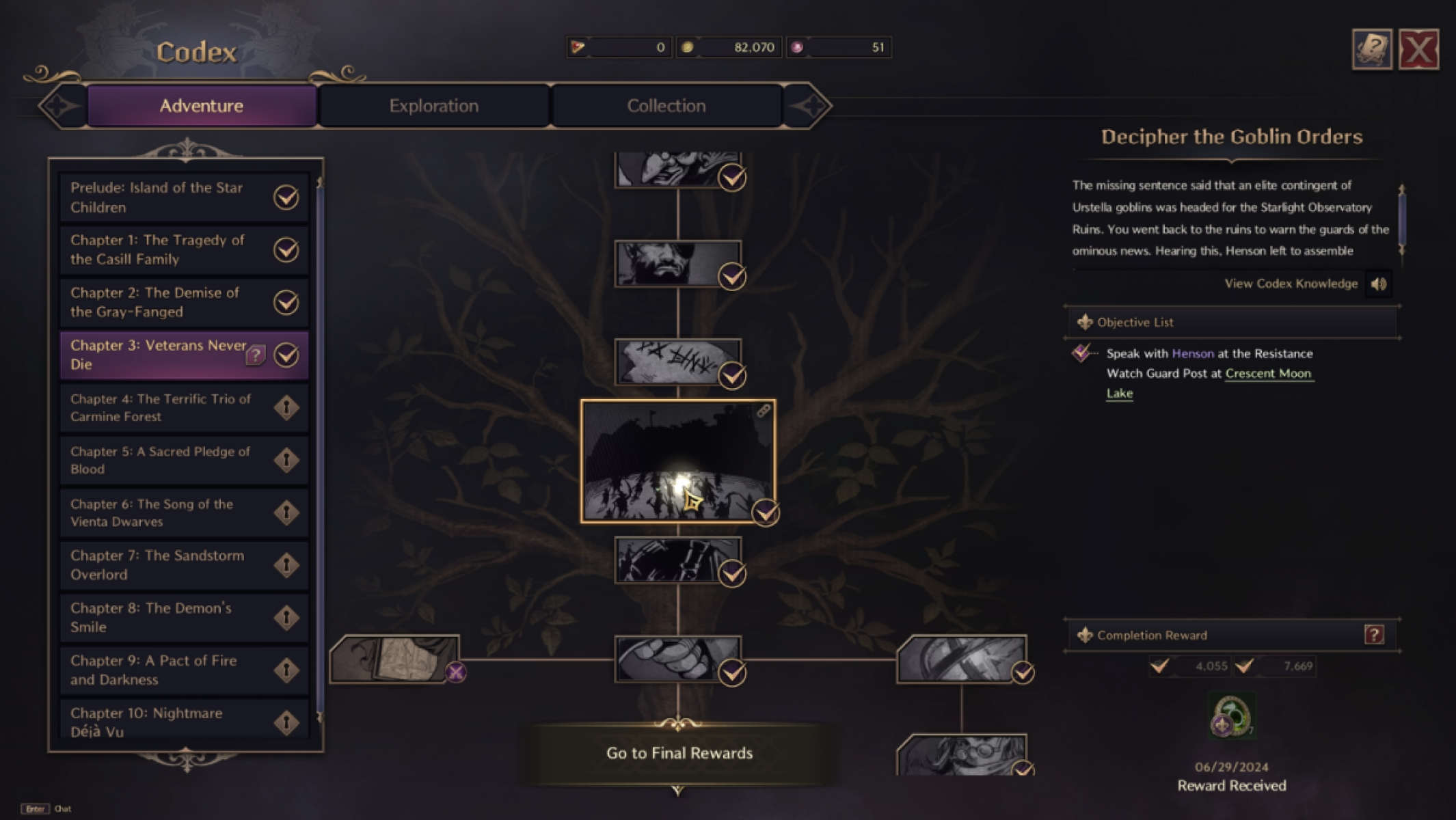 Decipher the Goblin Orders Quest Chapter 3 - Throne and Liberty